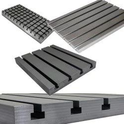 T-slot plates in aluminium and steel - CNC Clamping