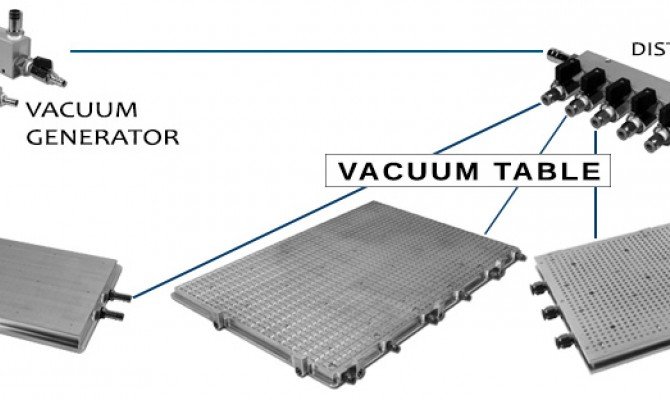 Vacuum table 6060 RAL PRO - CNC Clamping